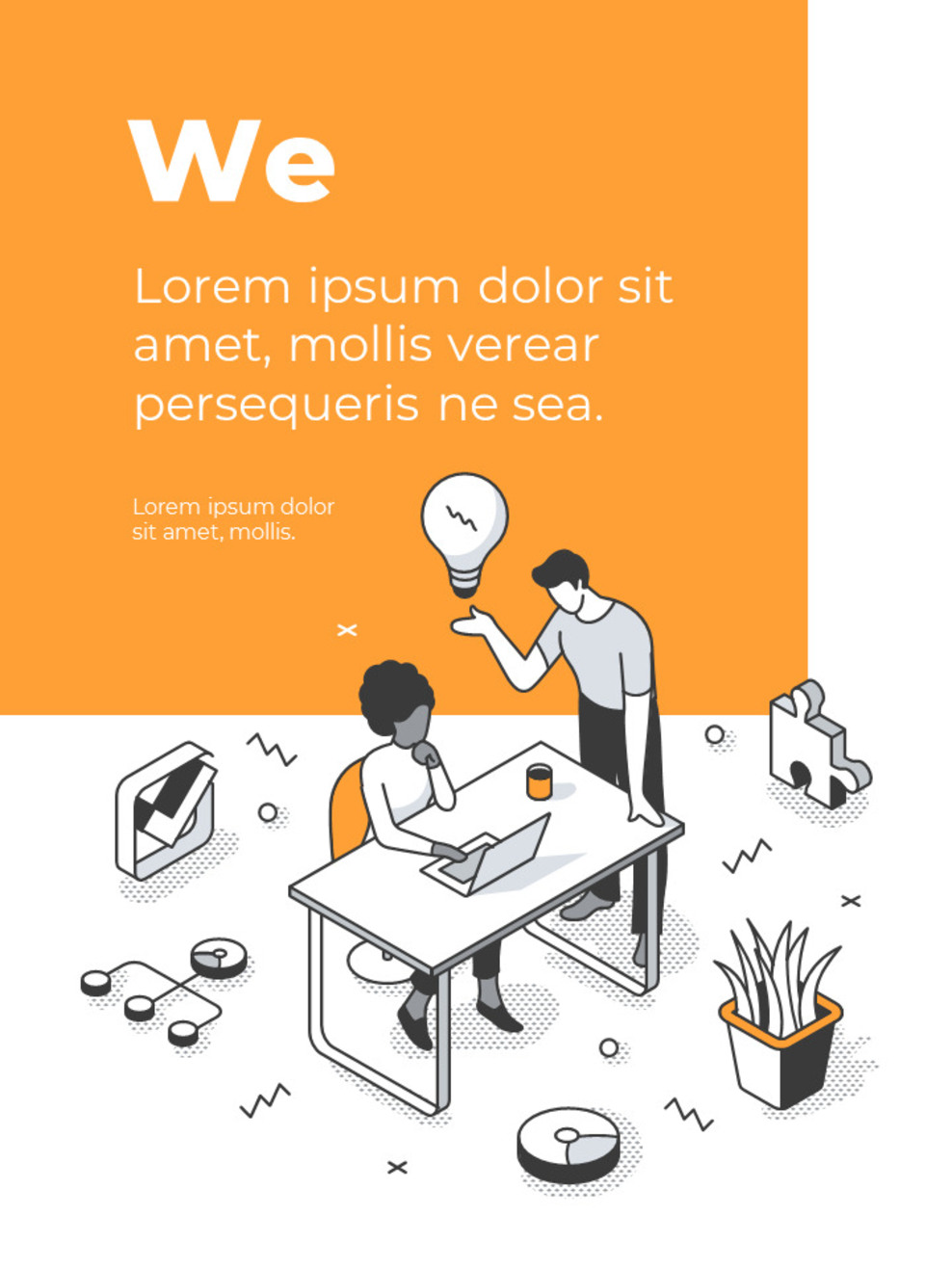 Business Team Project Vertical PowerPoint Templates for Presentation