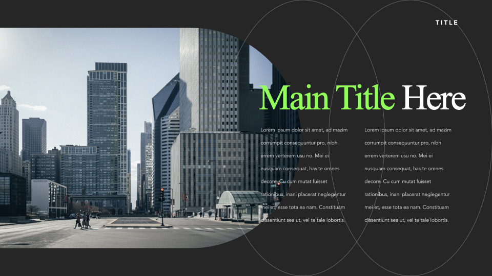 Cityscape PowerPoint for mac|Construction|Keynote