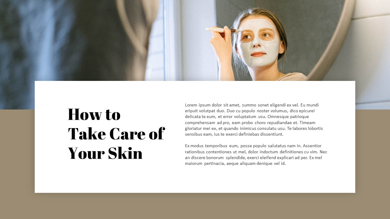 Skincare Simple Slides Design|Business|Google