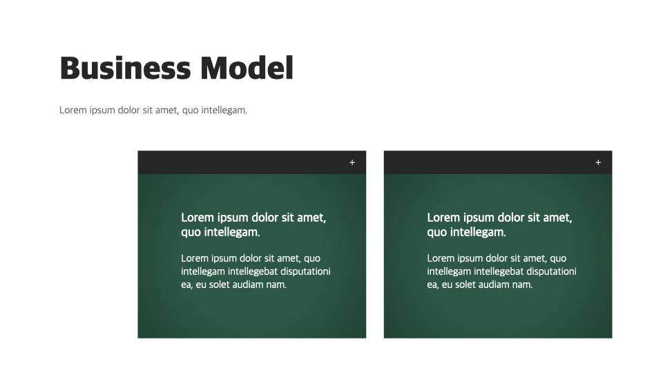 Business Project Minimal slides presentation