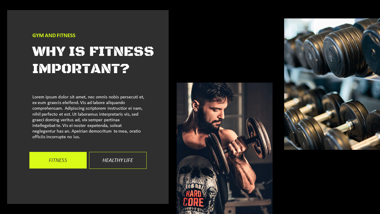 Gym and Fitness company profile ppt template