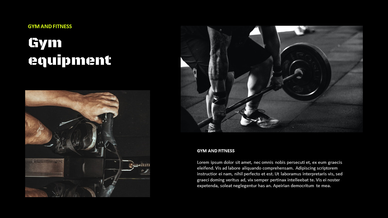 Gym and Fitness company profile ppt template