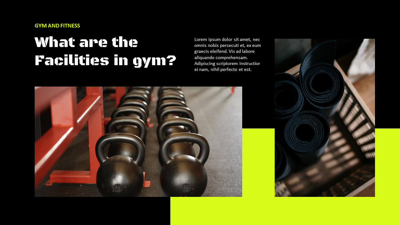 Gym and Fitness company profile ppt template