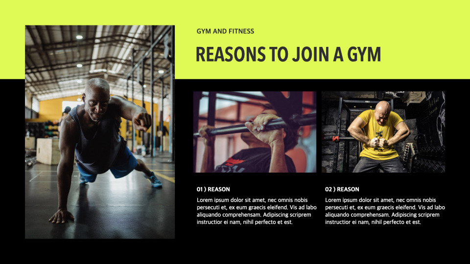 Gym and Fitness Microsoft Keynote