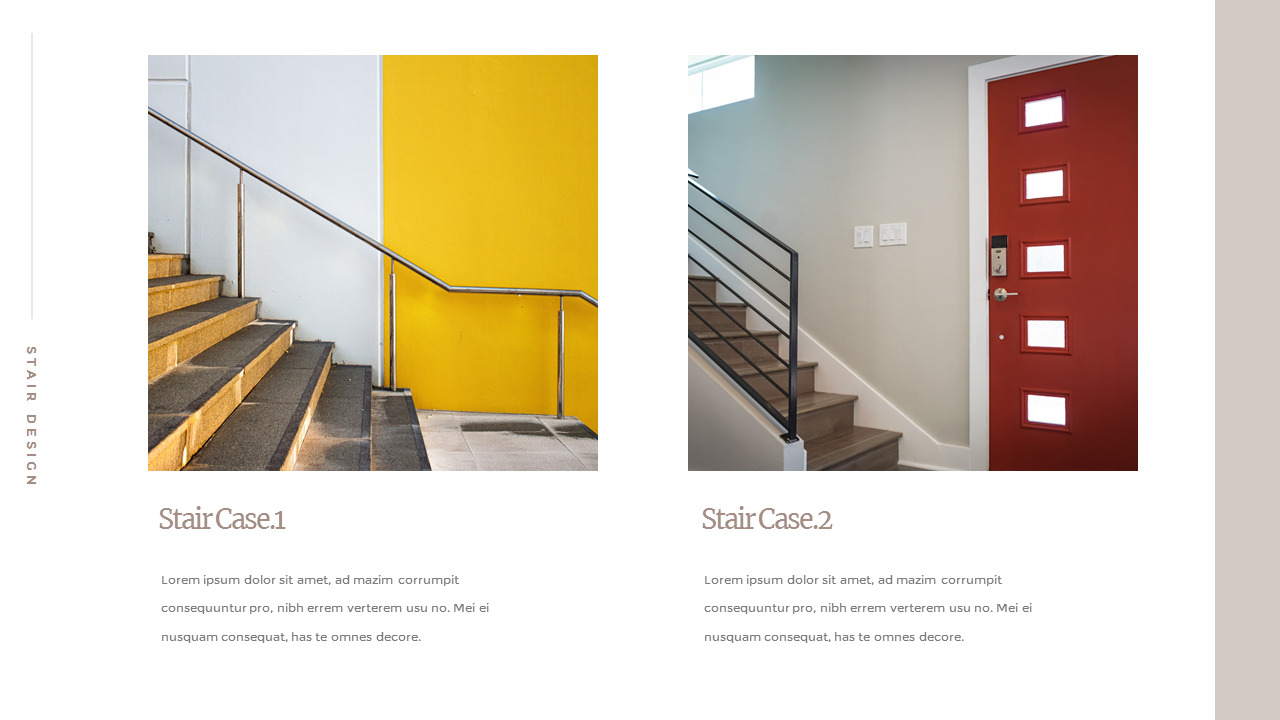 Stairs Design Easy Google Slides|Construction