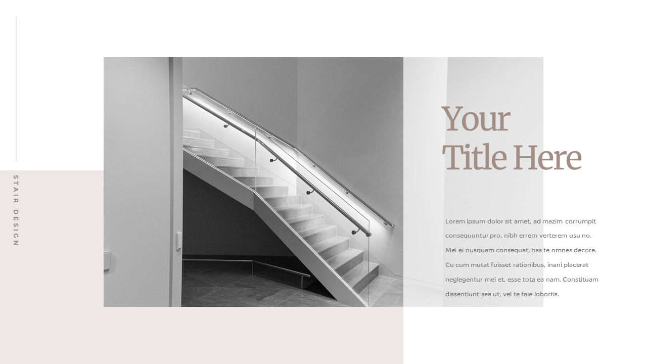 Stairs Design Easy Google Slides|Construction