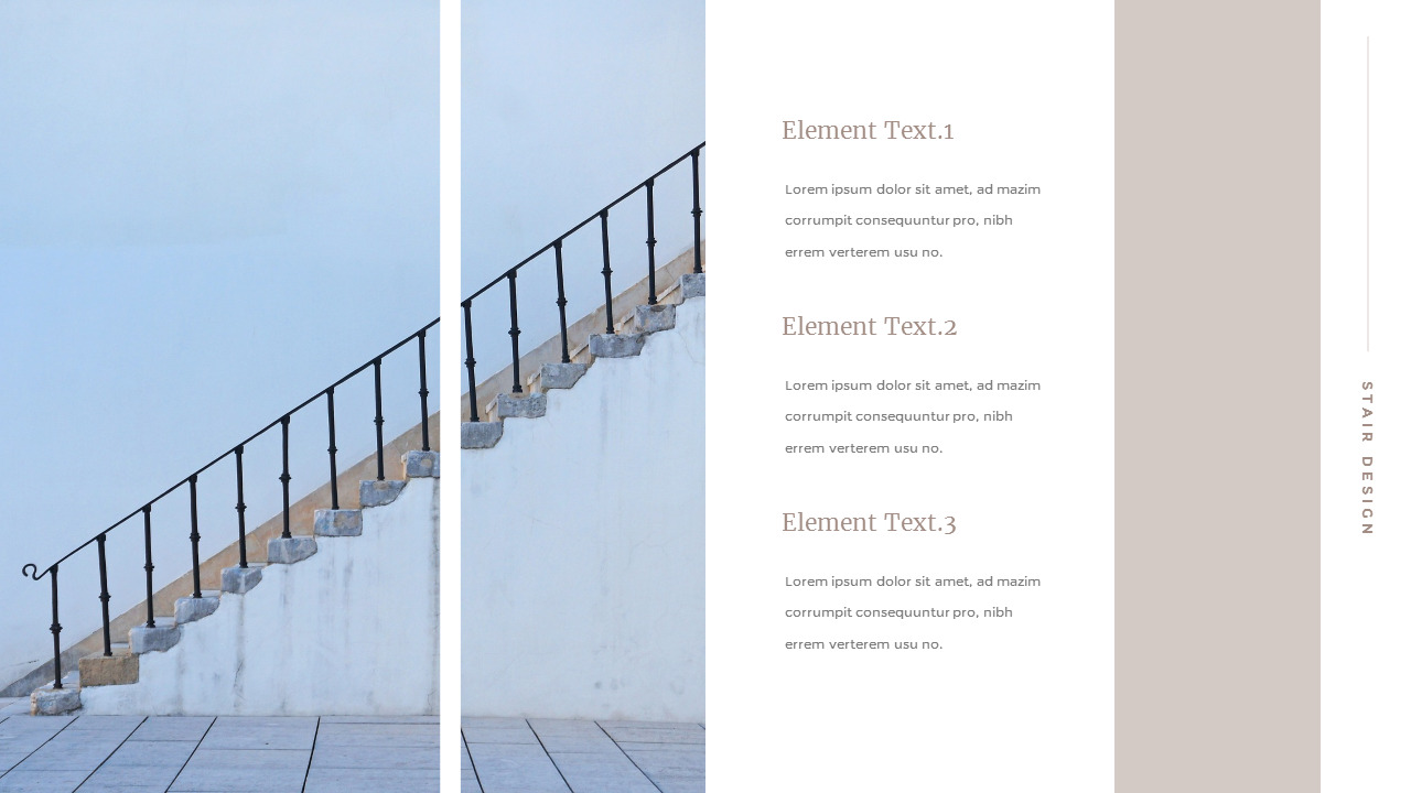 Stairs Design Easy Google Slides|Construction