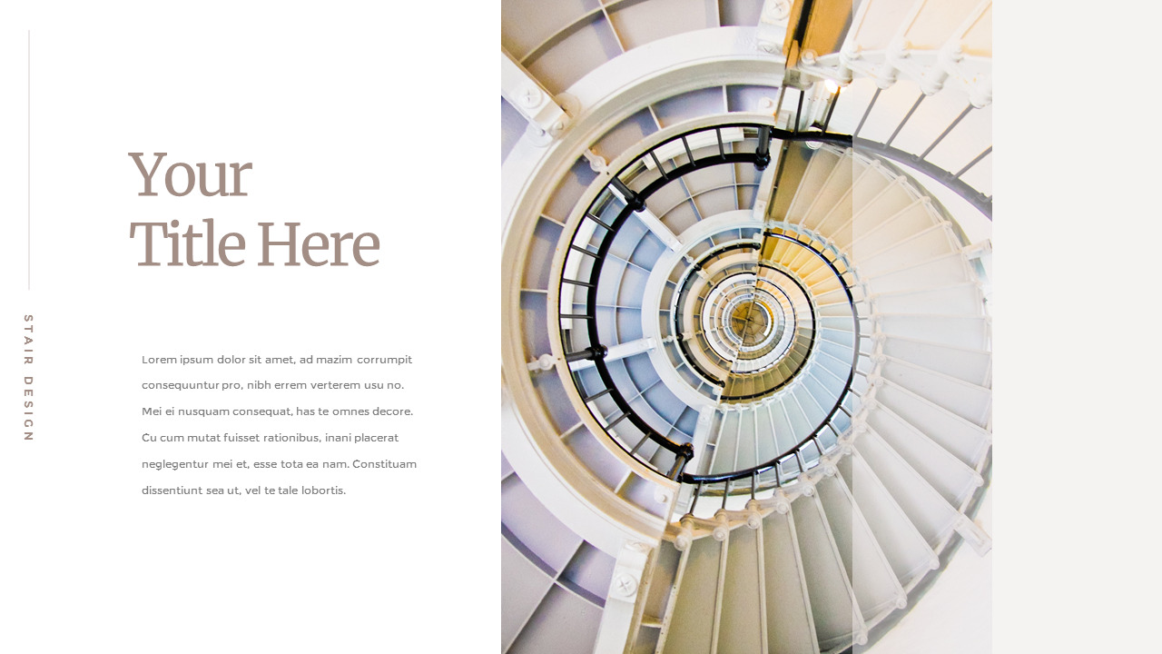 Stairs Design Easy Google Slides|Construction