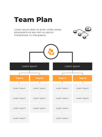 Business Team Project Vertical Simple Presentation Google Slides Template