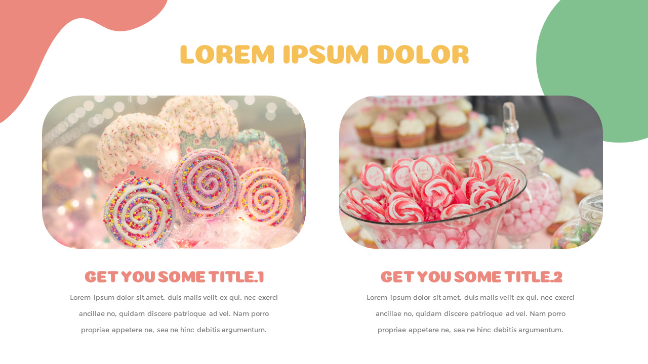 Candy slide template|Construction|PPT