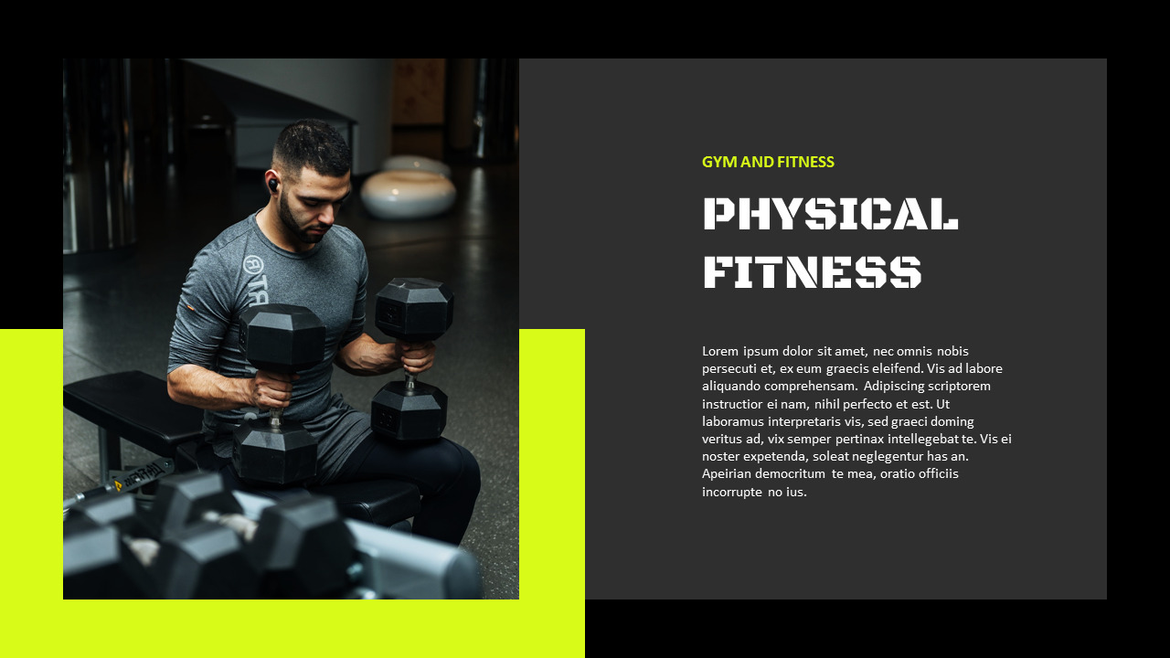 Gym and Fitness company profile ppt template