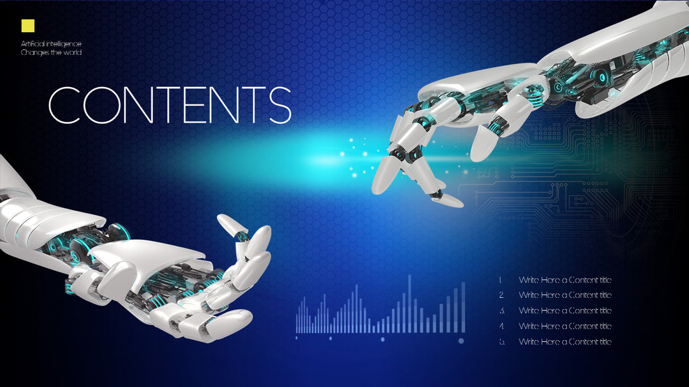 Artificial Intelligence Robotics PPT Backgrounds