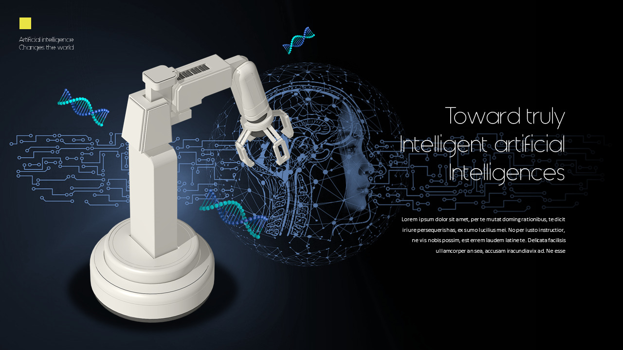 Artificial Intelligence Robotics PPT Backgrounds