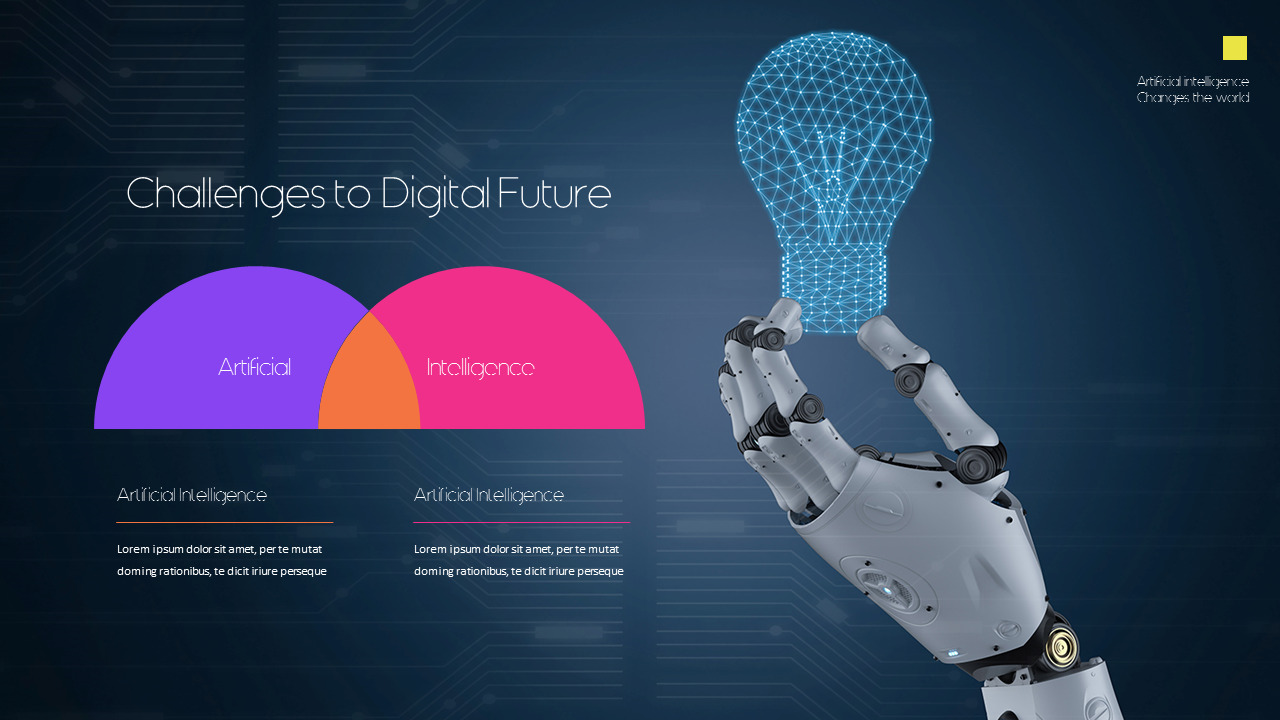 Artificial Intelligence Robotics PPT Backgrounds