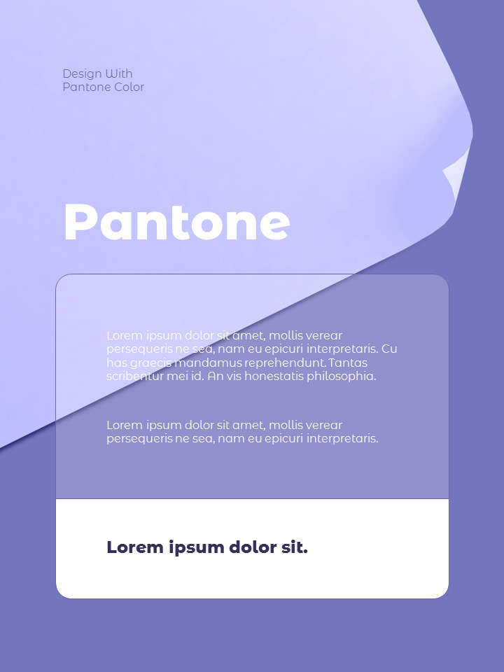 2022 Pantone Color Veri Peri professional presentation