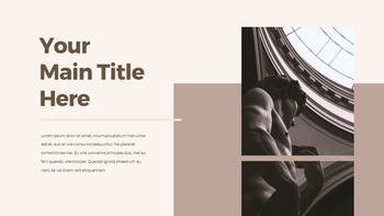 Museum powerpoint template|Lifestyle