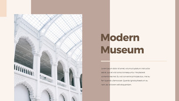 Museum powerpoint template|Lifestyle