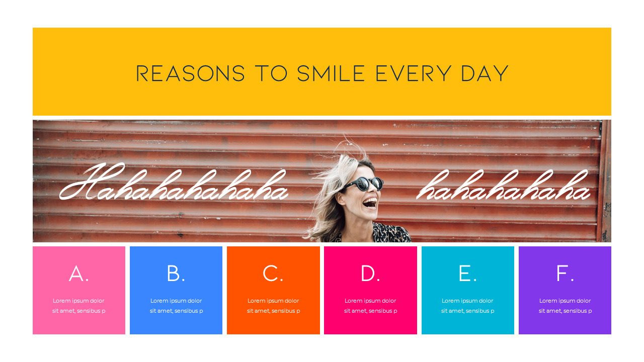 Reasons to Smile Every Day Effective PowerPoint Presentations|Lifestyle ...
