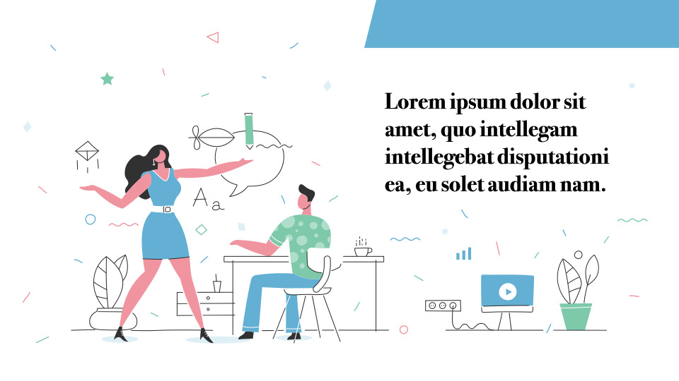 Business Presentation Simple presentation slide design