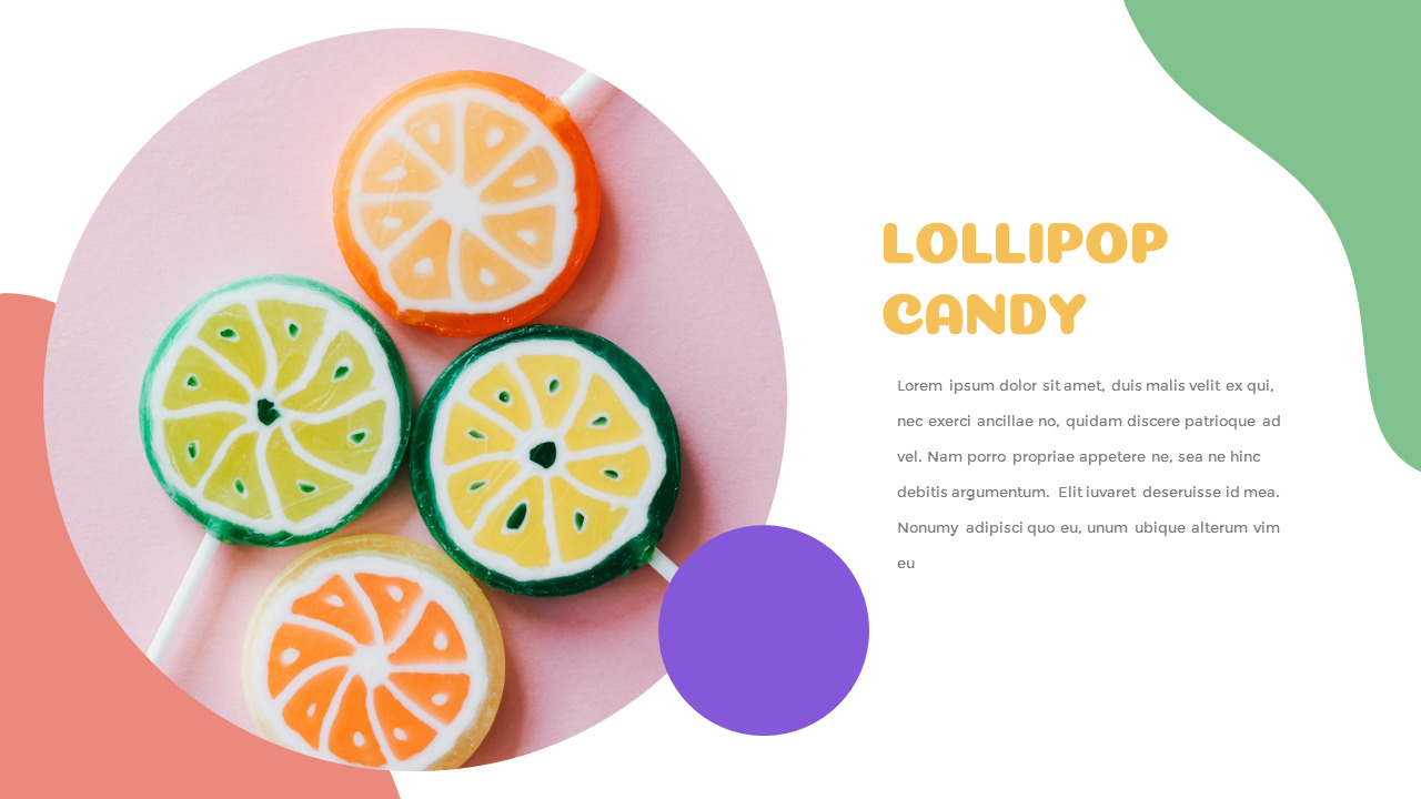 Candy Simple Presentation Google Slides Template|Construction