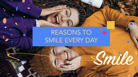 Reasons to Smile Every Day Keynote Design|Lifestyle