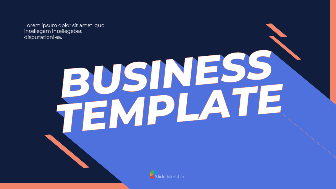 Long Shadow Concept Simple Easy Slides Design