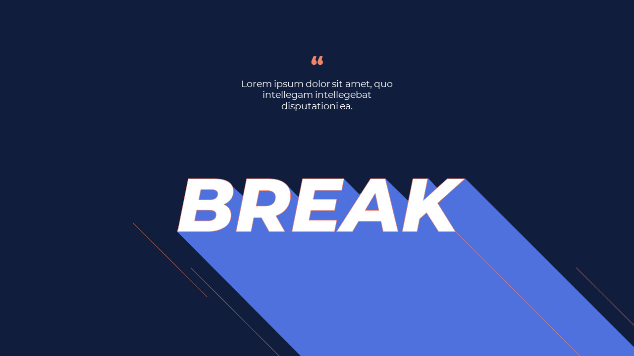 Long Shadow Concept Simple Easy Slides Design