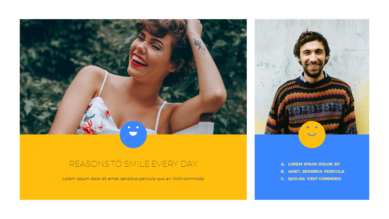 Reasons to Smile Every Day Google presentation|Lifestyle|Slides