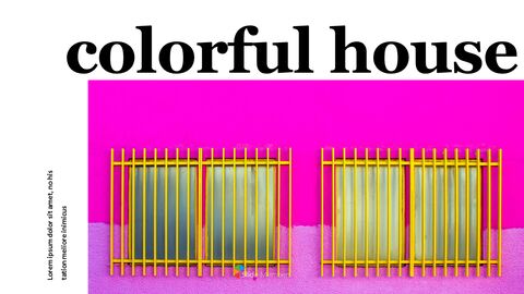 Colorful House Presentations PPT|Construction|Templates