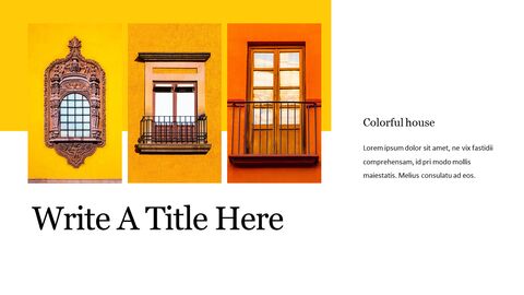 Colorful House Presentations PPT|Construction|Templates