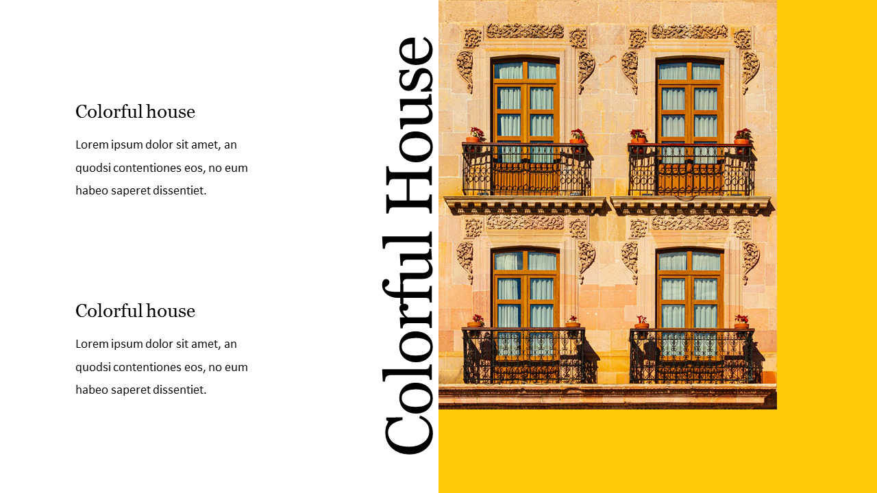 Colorful House Presentations PPT|Construction|Templates