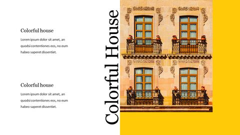 Colorful House Presentations PPT|Construction|Templates