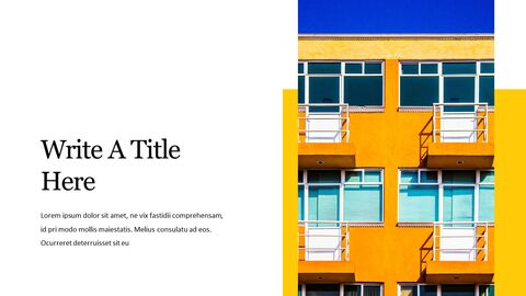 Colorful House Presentations PPT|Construction|Templates