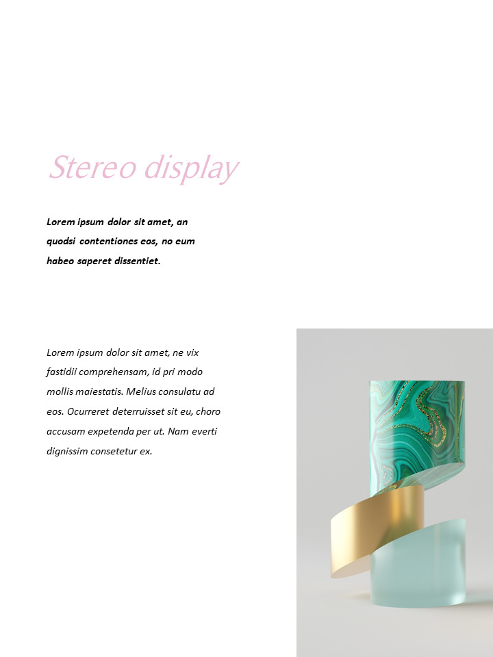 3D Display PPT Templates Simple Design