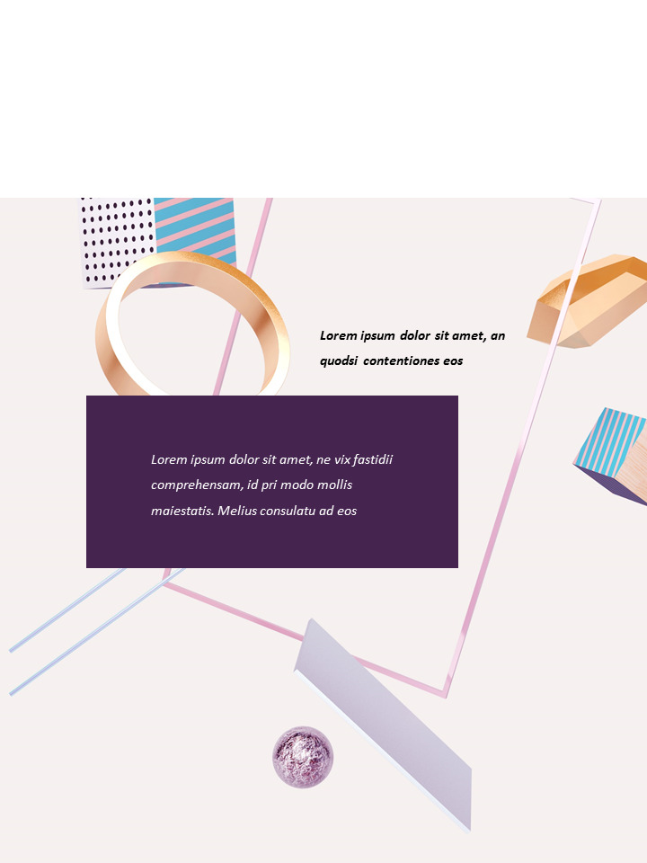 3D Display PPT Templates Simple Design