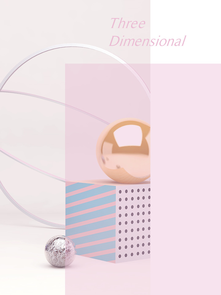 3D Display PPT Templates Simple Design