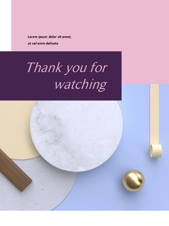 3D Display PPT Templates Simple Design