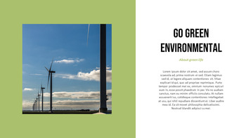 Go Green slides presentation|Lifestyle|PPT Templates
