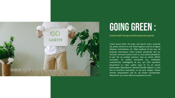 Go Green slides presentation|Lifestyle|PPT Templates