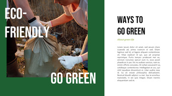 Go Green slides presentation|Lifestyle|PPT Templates