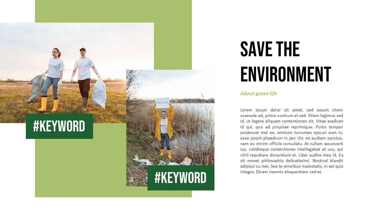 Go Green slides presentation|Lifestyle|PPT Templates