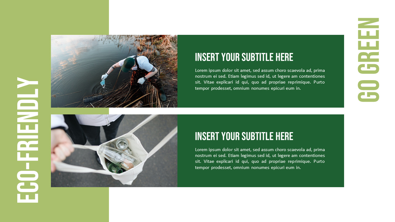 Go Green slides presentation|Lifestyle|PPT Templates