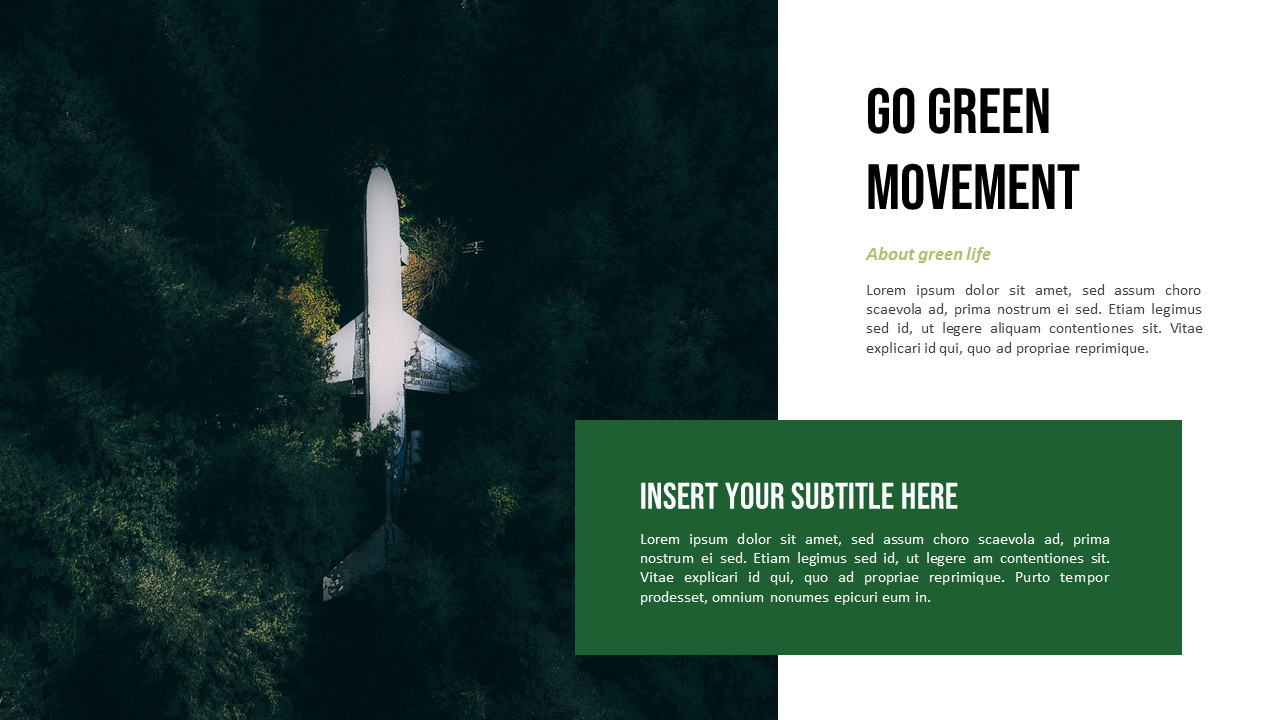Go Green slides presentation|Lifestyle|PPT Templates