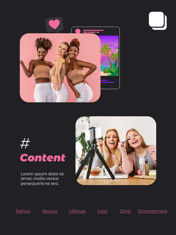 Social Media Influencer Concept Proposal PowerPoint Template