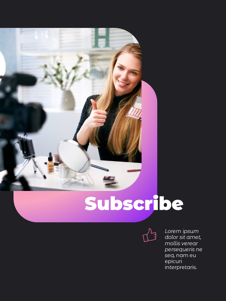 Social Media Influencer Concept Proposal PowerPoint Template