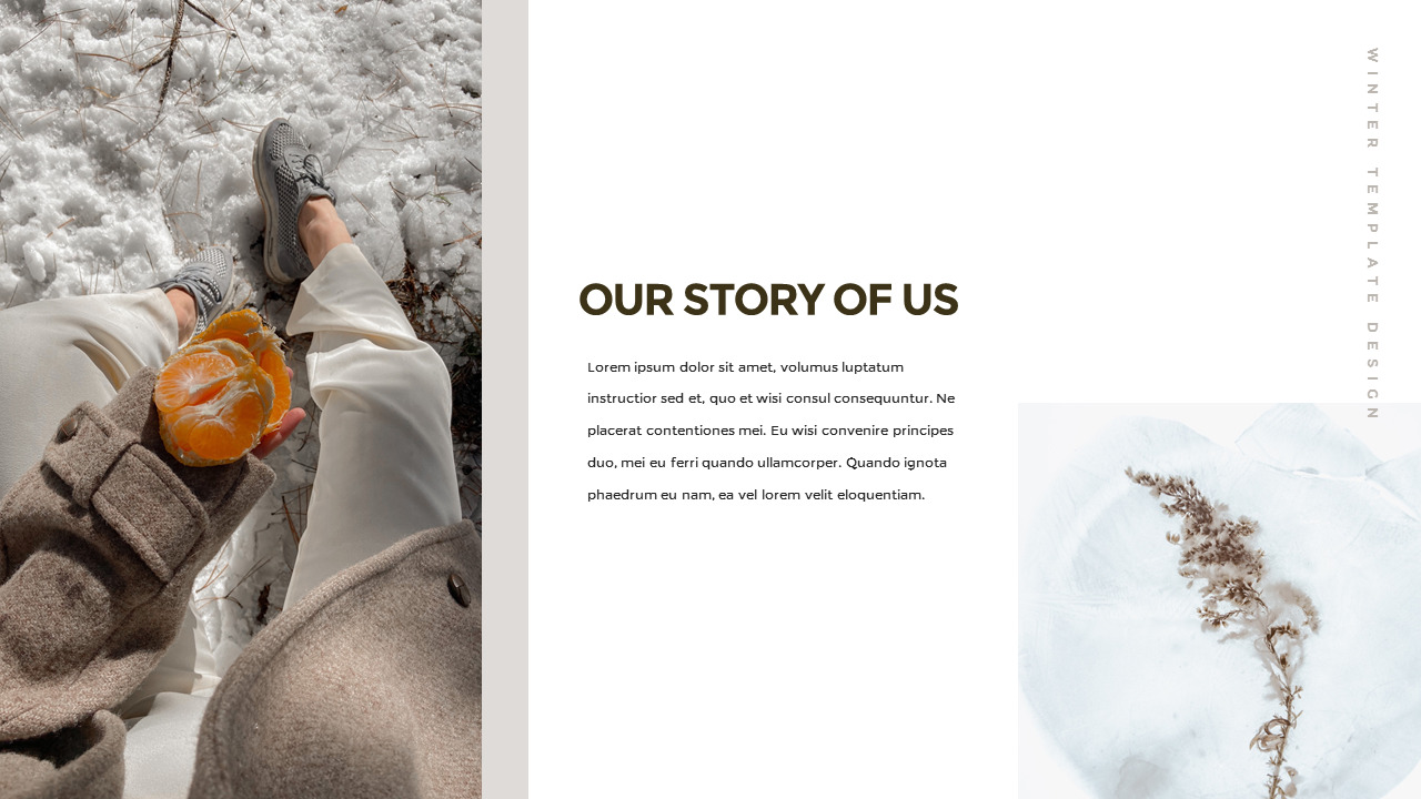 Cozy and Winter template google slides|Lifestyle