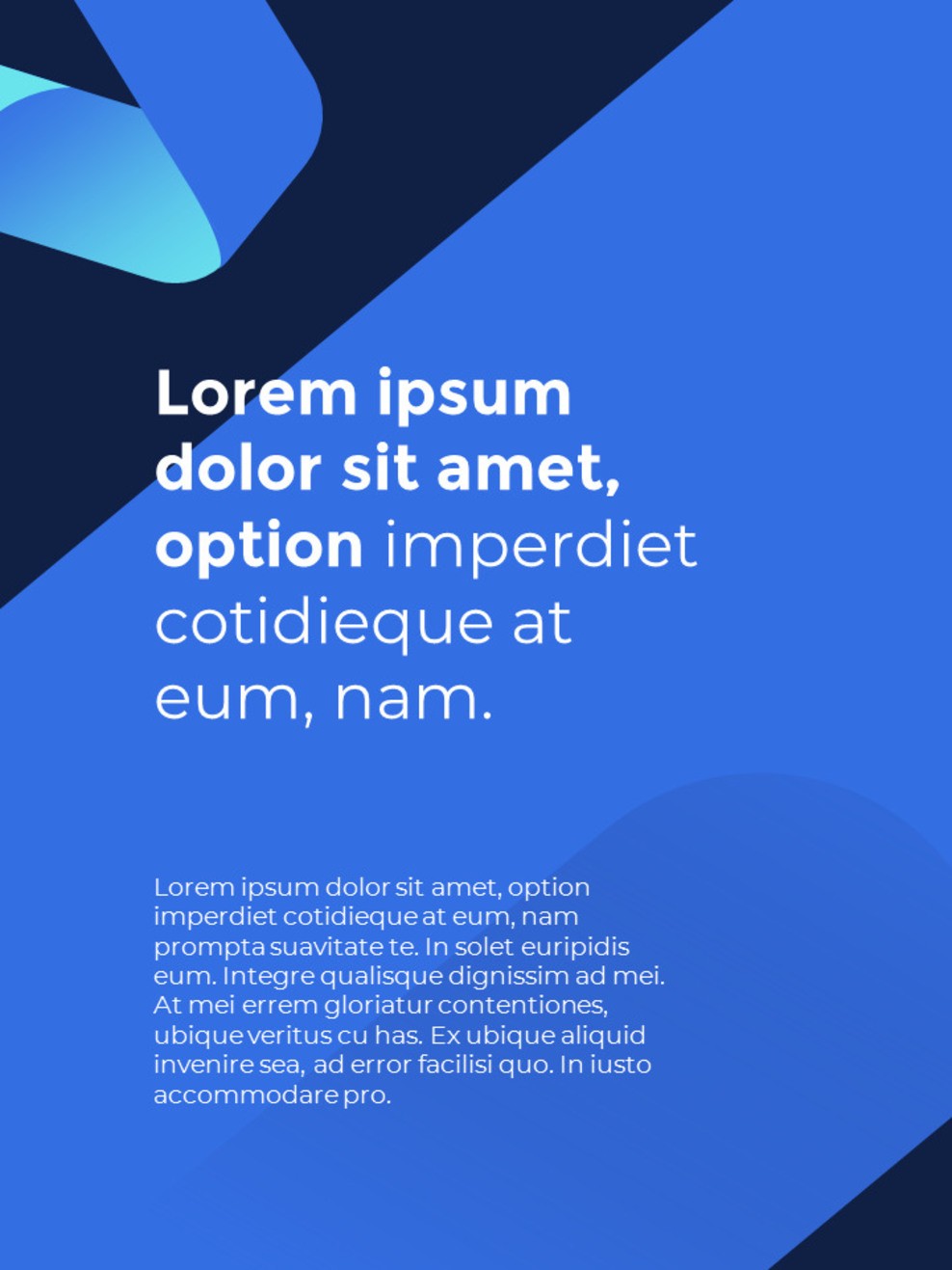 Vertical Business Report slide template