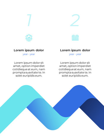 Vertical Business Report slide template