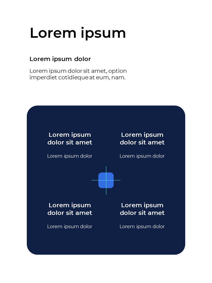 Vertical Business Report slide template
