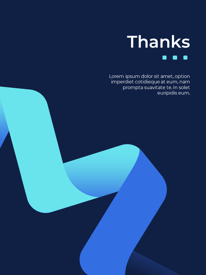 Vertical Business Report slide template